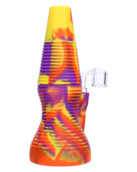 DankStop Rigid Silicone Mini Dab Rig - Orange