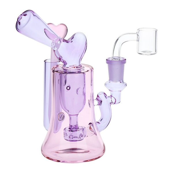 Lovely Heart Glass Dab Rig Set - 6.25" / 14mm F – DankStop