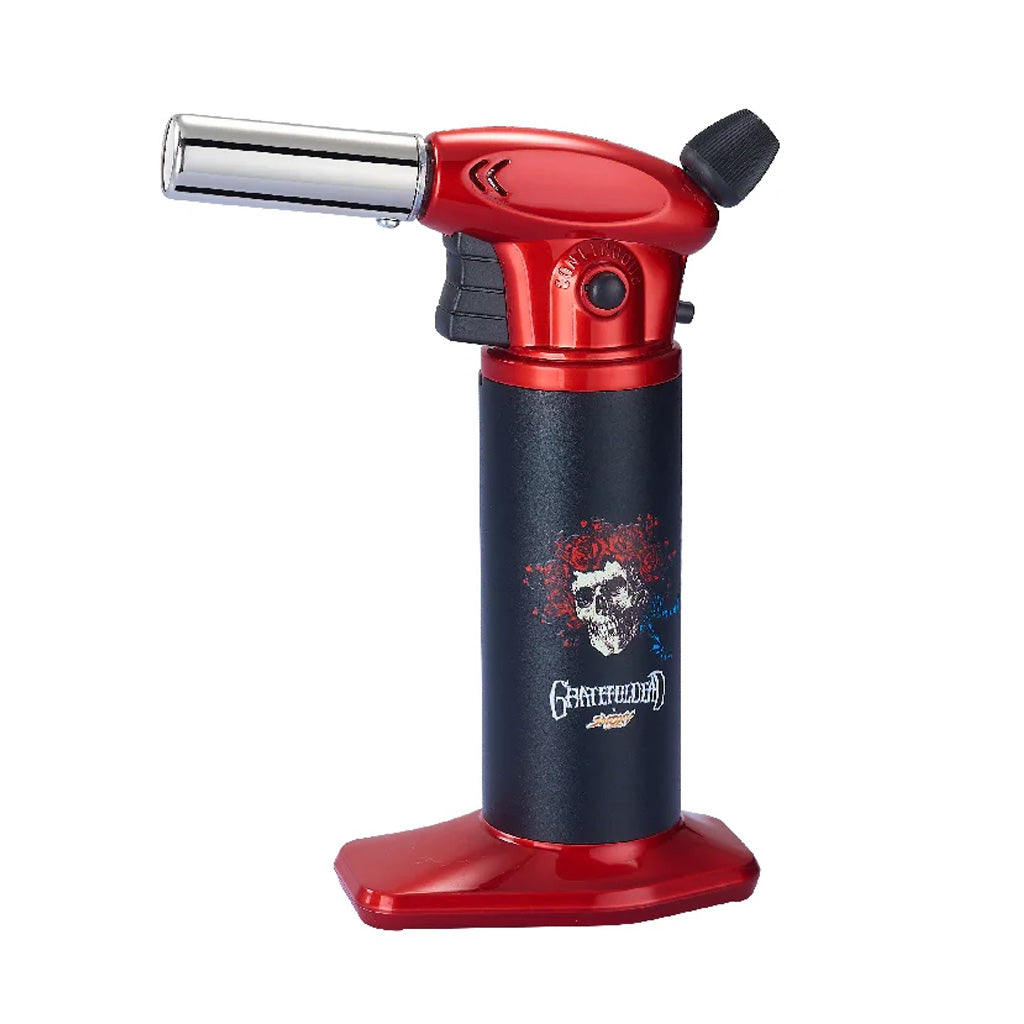Grateful Dead Vulcan Torch - Butane Dab Torch - Silver | DankStop