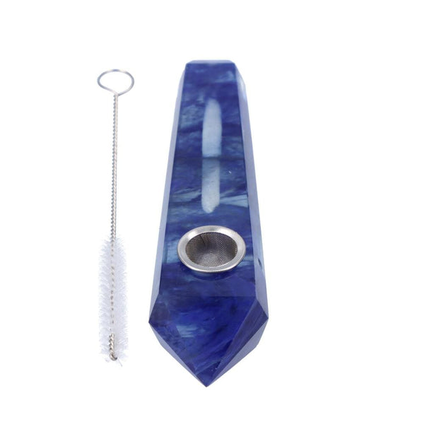 Crystal Glass Pipe with Removable Mesh Bowl – DankStop