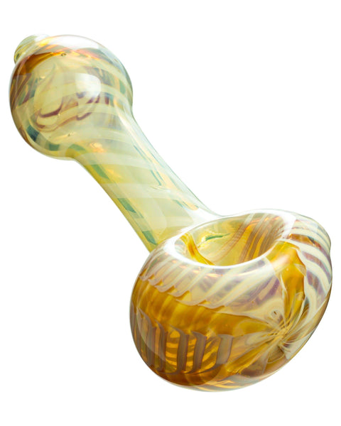 Raked Face Spiral Fumed Glass Hand Pipe Deep Bowl Spoon – DankStop