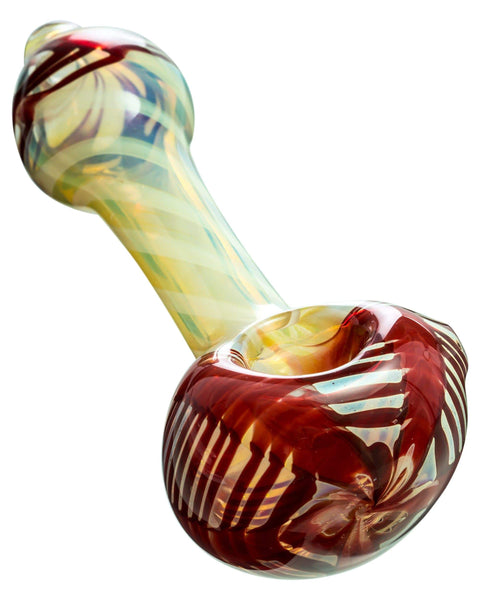 Raked Face Spiral Fumed Glass Hand Pipe Deep Bowl Spoon – DankStop